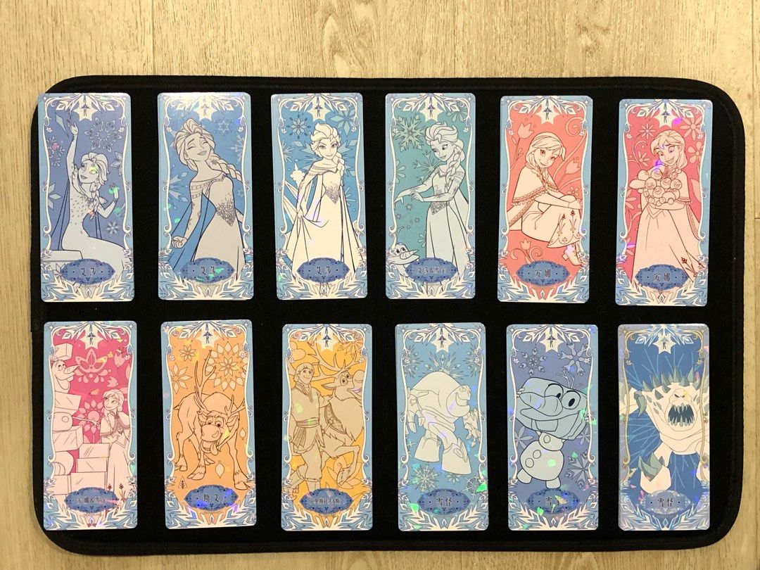 Frozen collectible cards (Elsa, Anna, Kristoff, Sven, Olaf), Hobbies ...