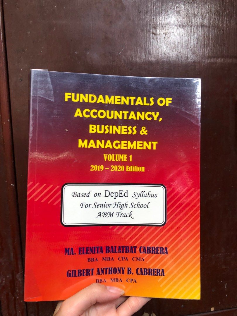 Fundamentals of ABM (Volume 1) | ABM SHS Book, Hobbies & Toys, Books ...