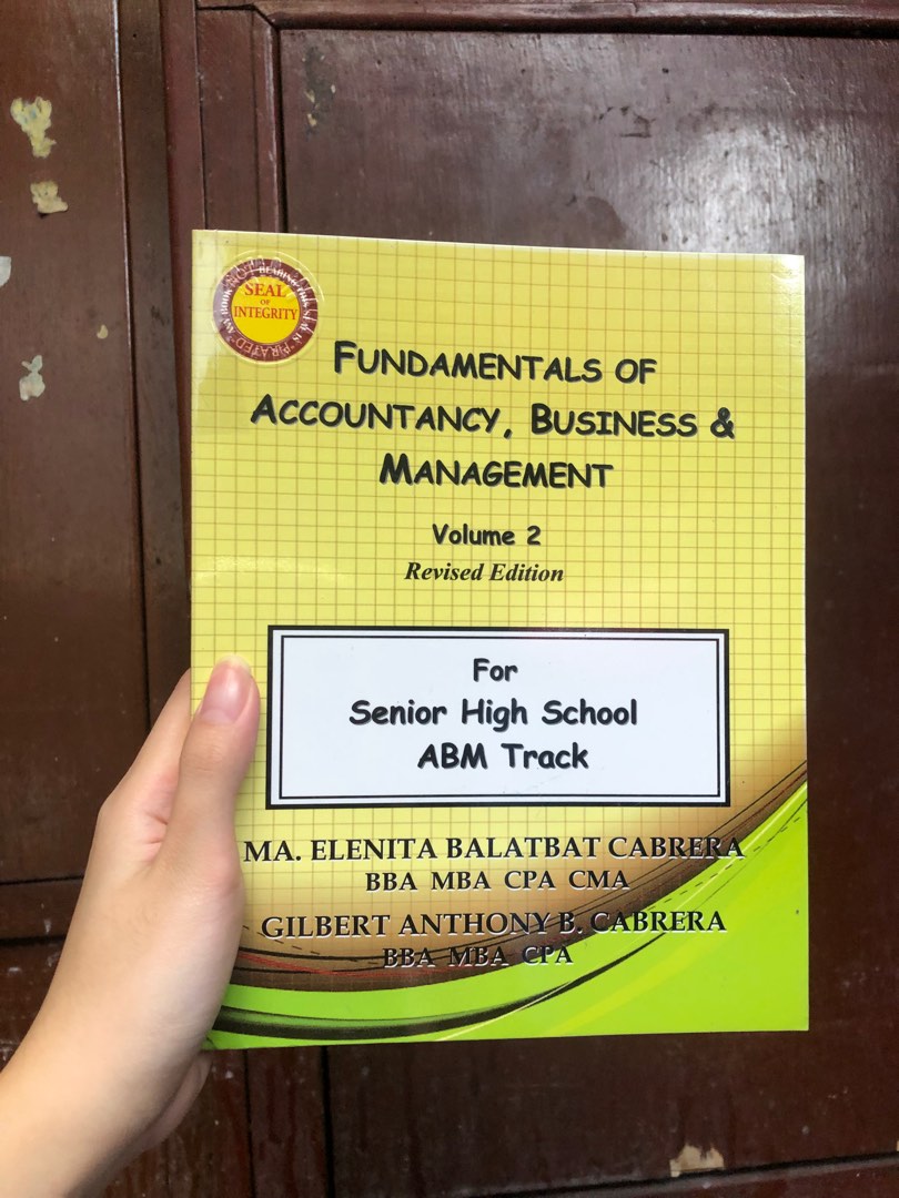 Fundamentals of ABM Volume 2 | ABM SHS Book, Hobbies & Toys, Books ...