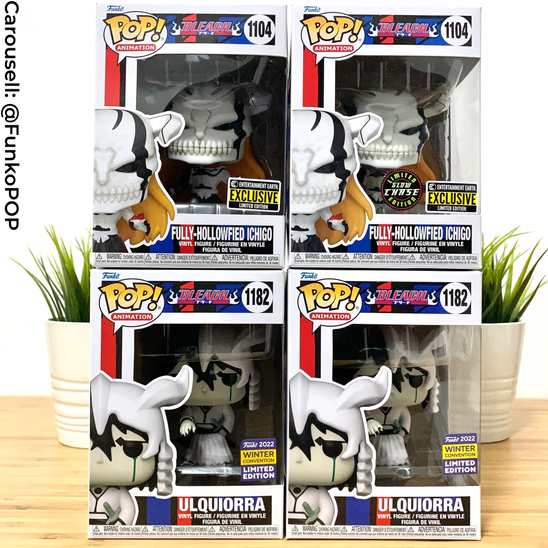 Funko Pop Bleach Fully Hollowfied Ichigo Entertainment Earth Ulquiorra ...