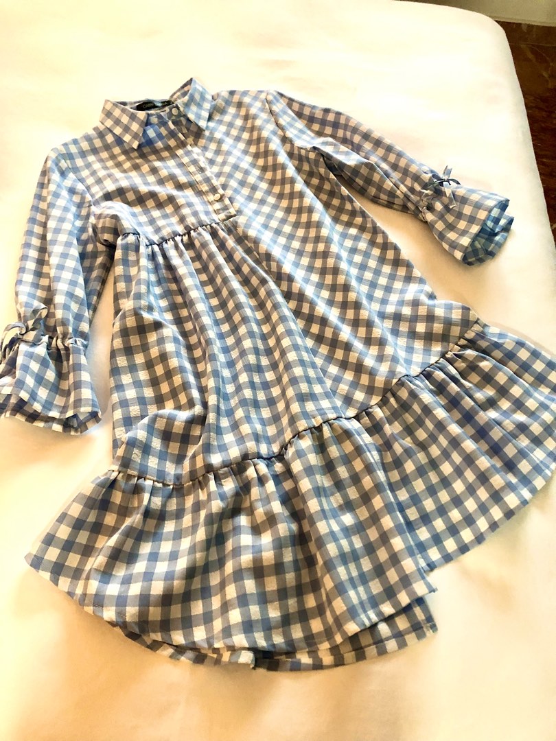 Gabby Isabella French Baby Blue Casual Dress, Women's Fashion, Dresses ...