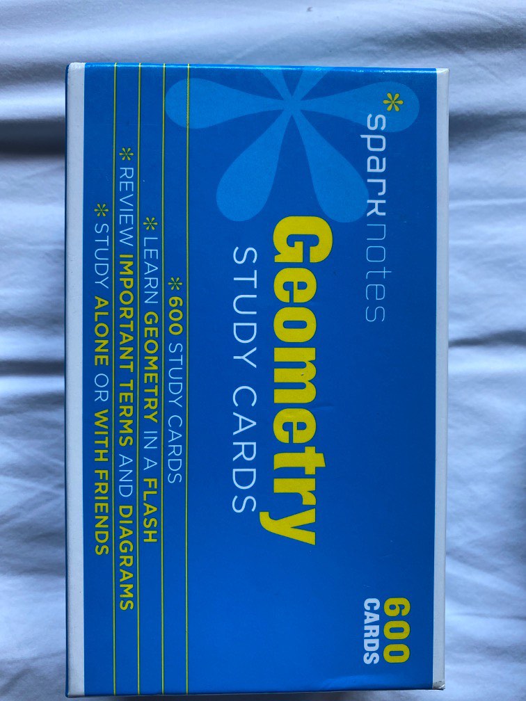 Geometry Flashcards, 興趣及遊戲, 書本 & 文具, 教科書 - Carousell
