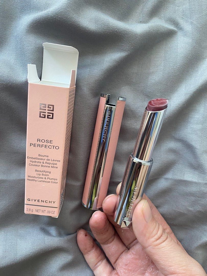 Givenchy Rose Perfecto Lip Balm, Beauty & Personal Care, Face, Makeup ...