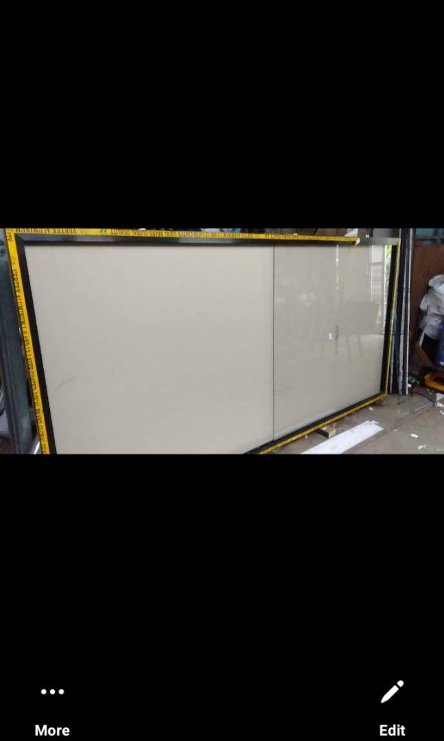 Glass Partition,Logo signage,Cork bulletin board on Carousell