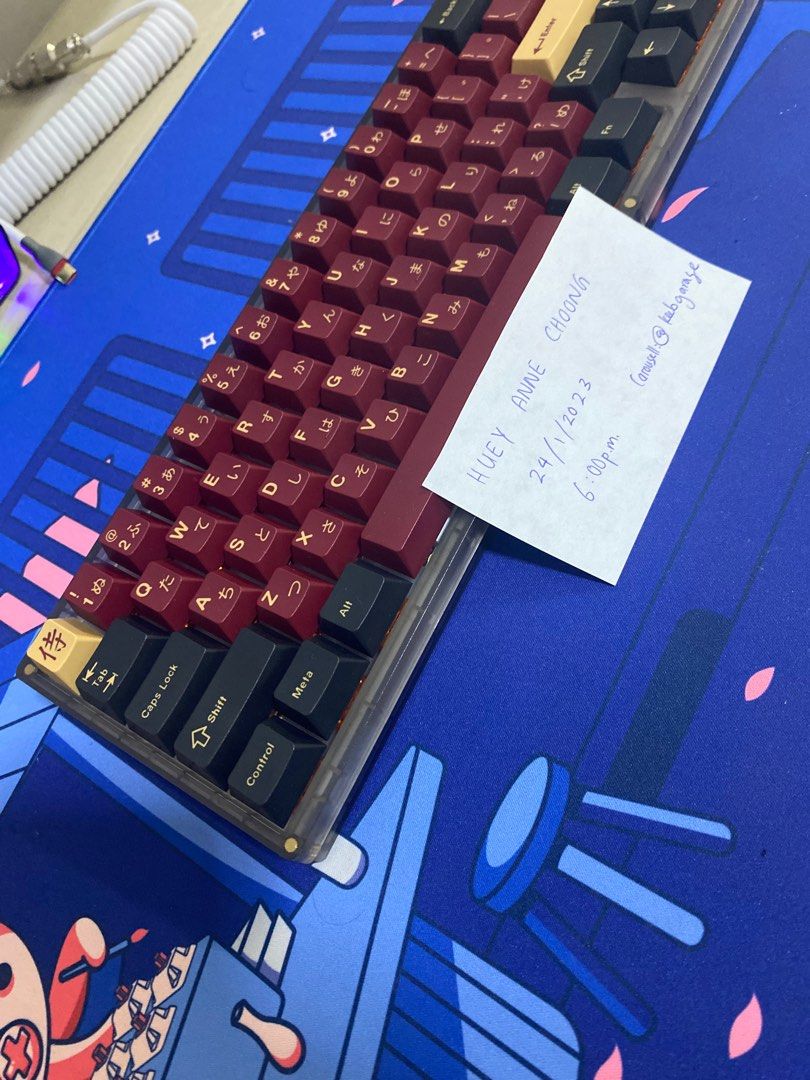 Hari Raya Sale! GMK Red Samurai Keycaps 65%, Computers & Tech, Parts ...