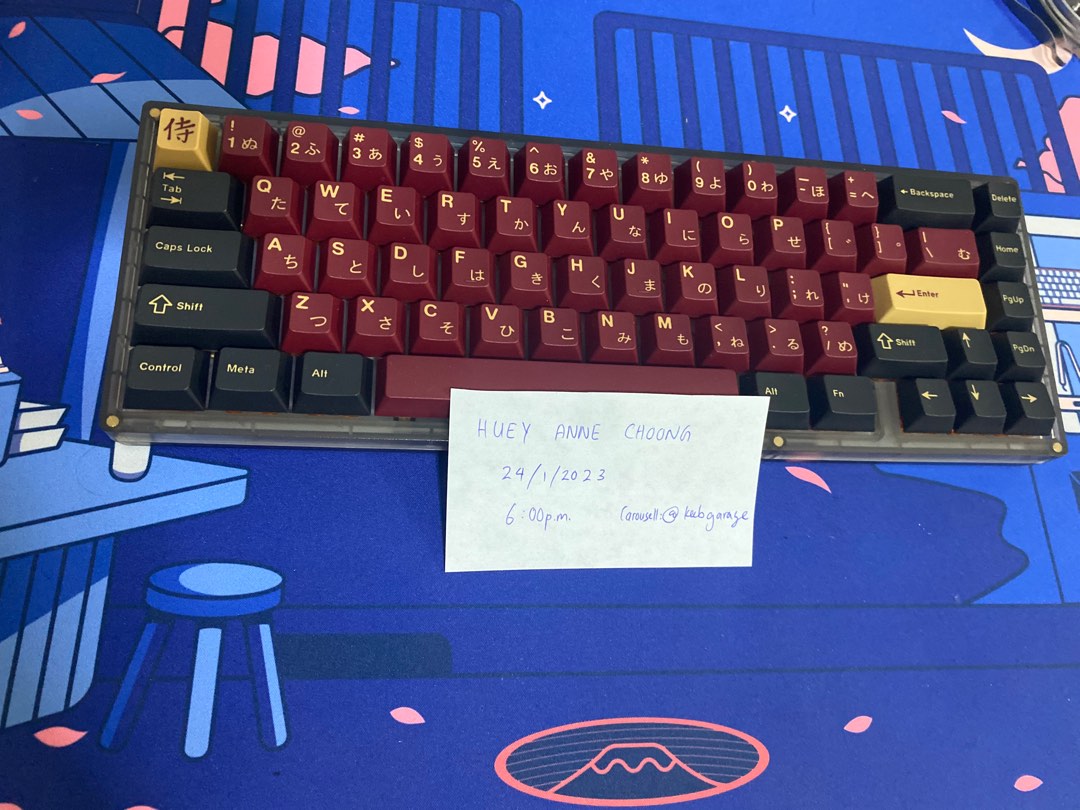 GMK Red Samurai Keycaps 65%, Computers & Tech, Parts & Accessories ...