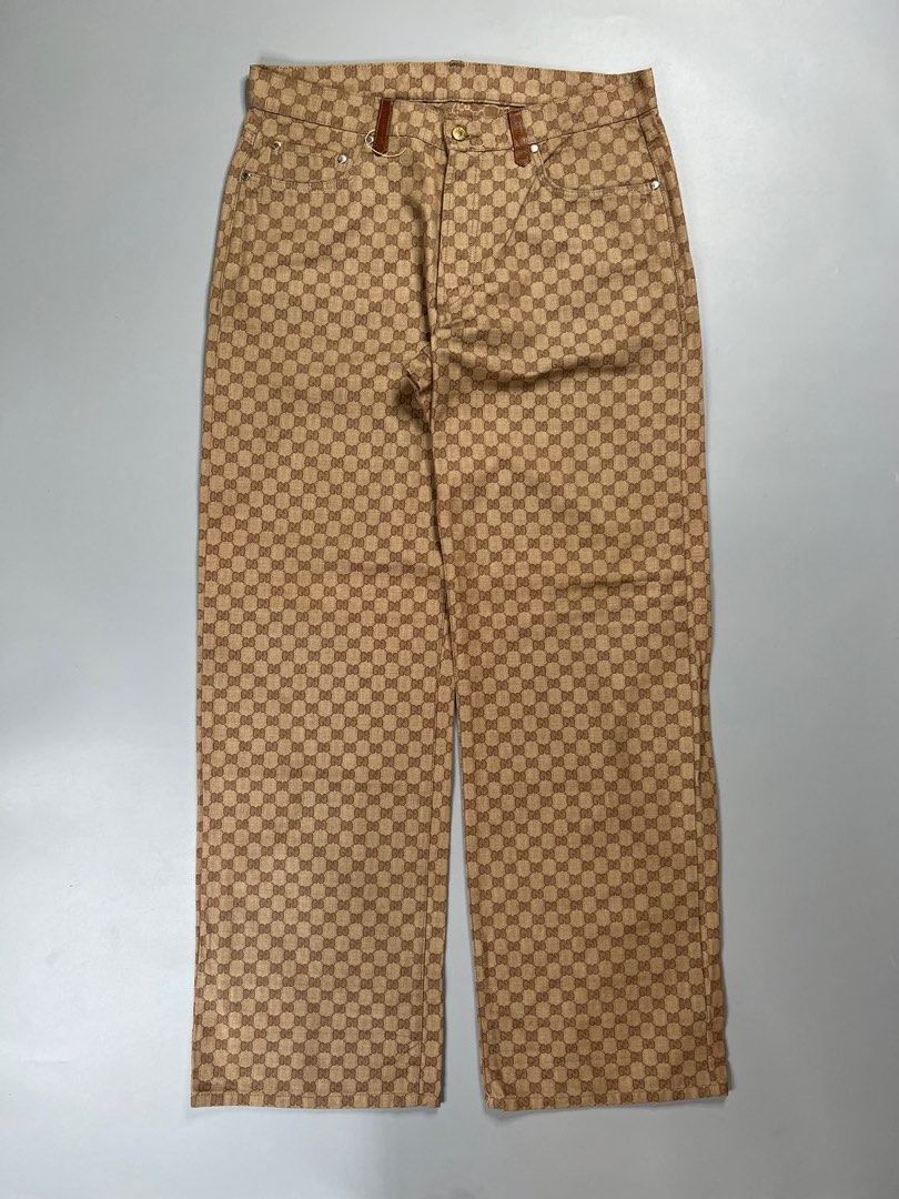 Gucci x Tomford F/W 2000 Monogram Pants, Men's Fashion, Bottoms ...
