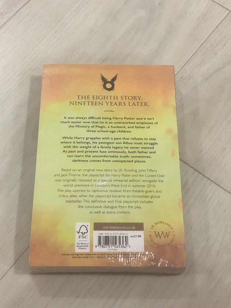 harry potter and the cursed child play script, Hobbies & Toys, Books ...