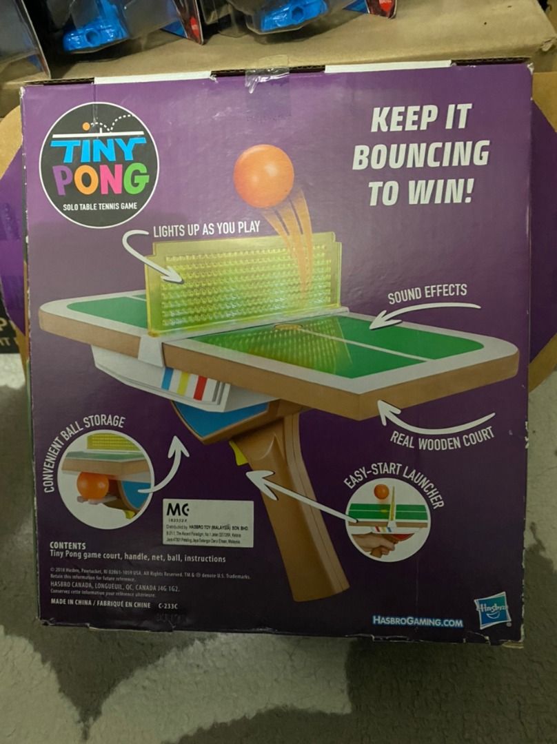 Hasbro Tiny Pong Ping Pong Table Tennis, Hobbies & Toys, Toys & Games ... Hasbro Tiny Pong Ping Pong Table Tennis, Hobbies & Toys, Toys & Games ...