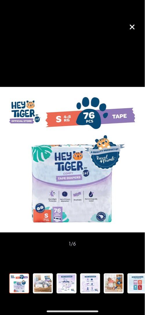 HEY TIGER DIAPER, Babies & Kids, Bathing & Changing, Diapers & Baby ...