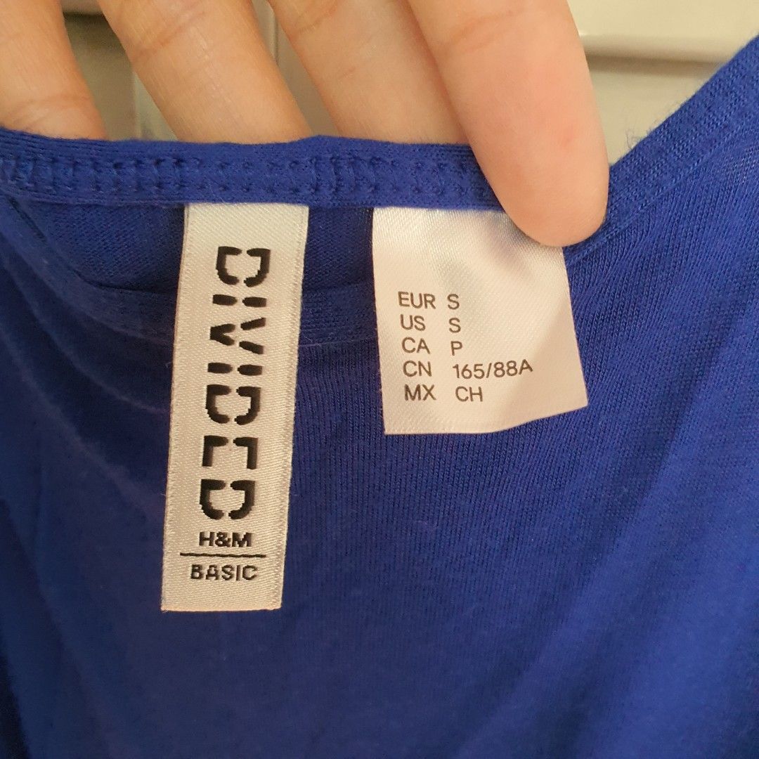 H&M Divided Royal Blue Maxi Dress gartered waist, Women's Fashion ...