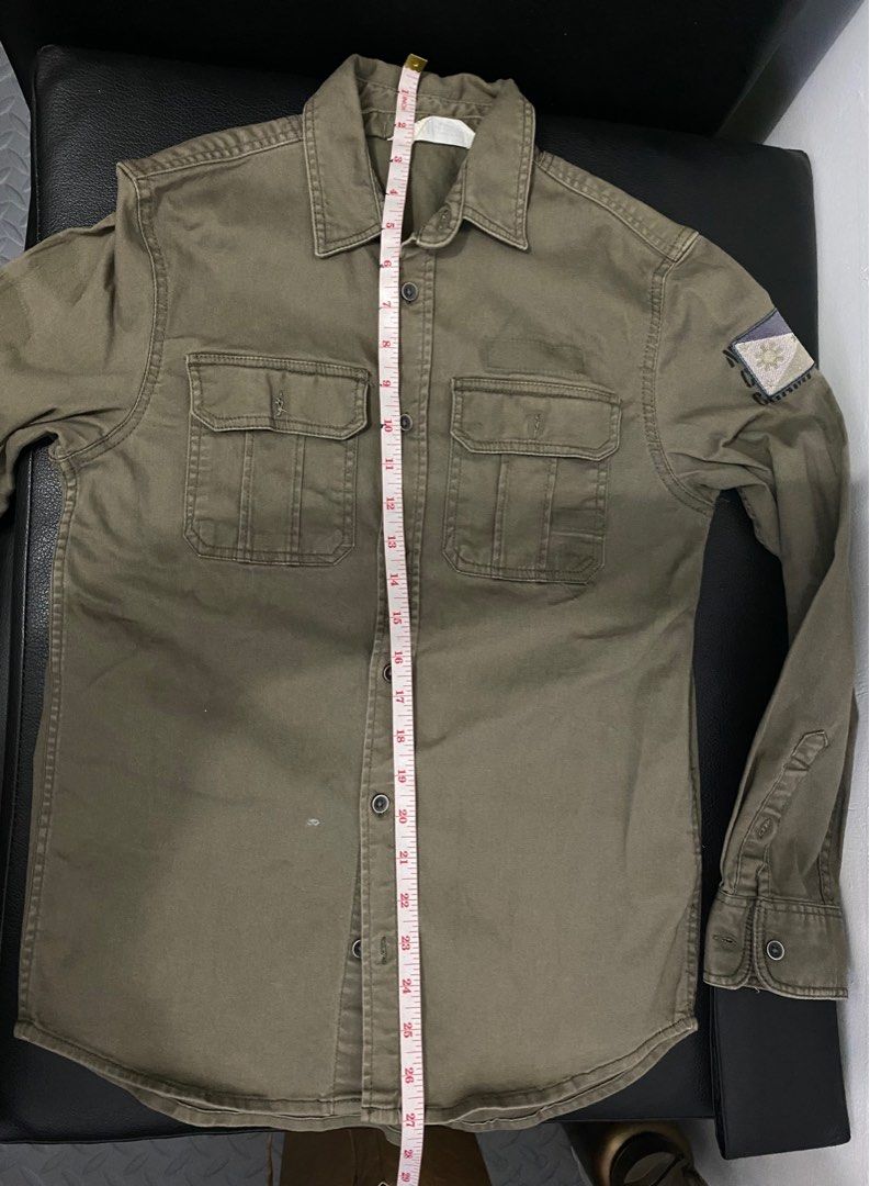 H&M Military Jacket, Men's Fashion, Coats, Jackets and Outerwear on ...