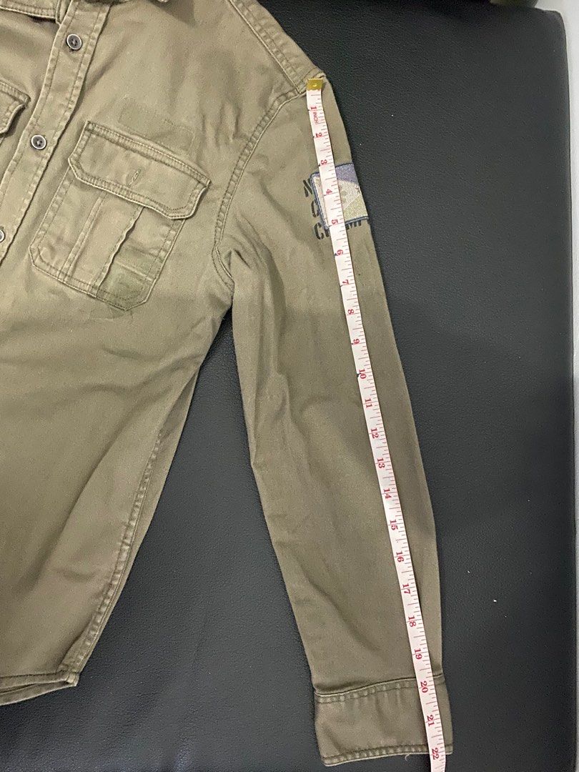 H&M Military Jacket, Men's Fashion, Coats, Jackets and Outerwear on ...