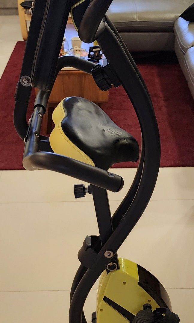 INDOOR FOLDABLE CYCLE SPIN EXERCISE BIKE BICYCLE FITNESS GYM, Sports ...