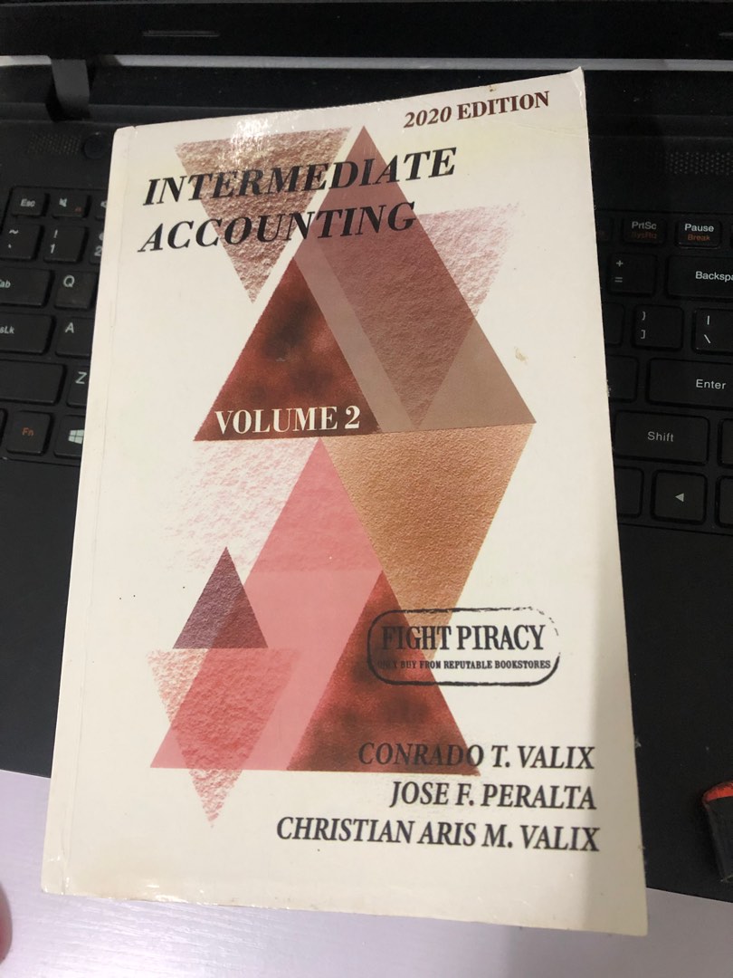 Intermediate Accounting 2020 Edition Volume 2 Conrado T. Valix, Hobbies ...