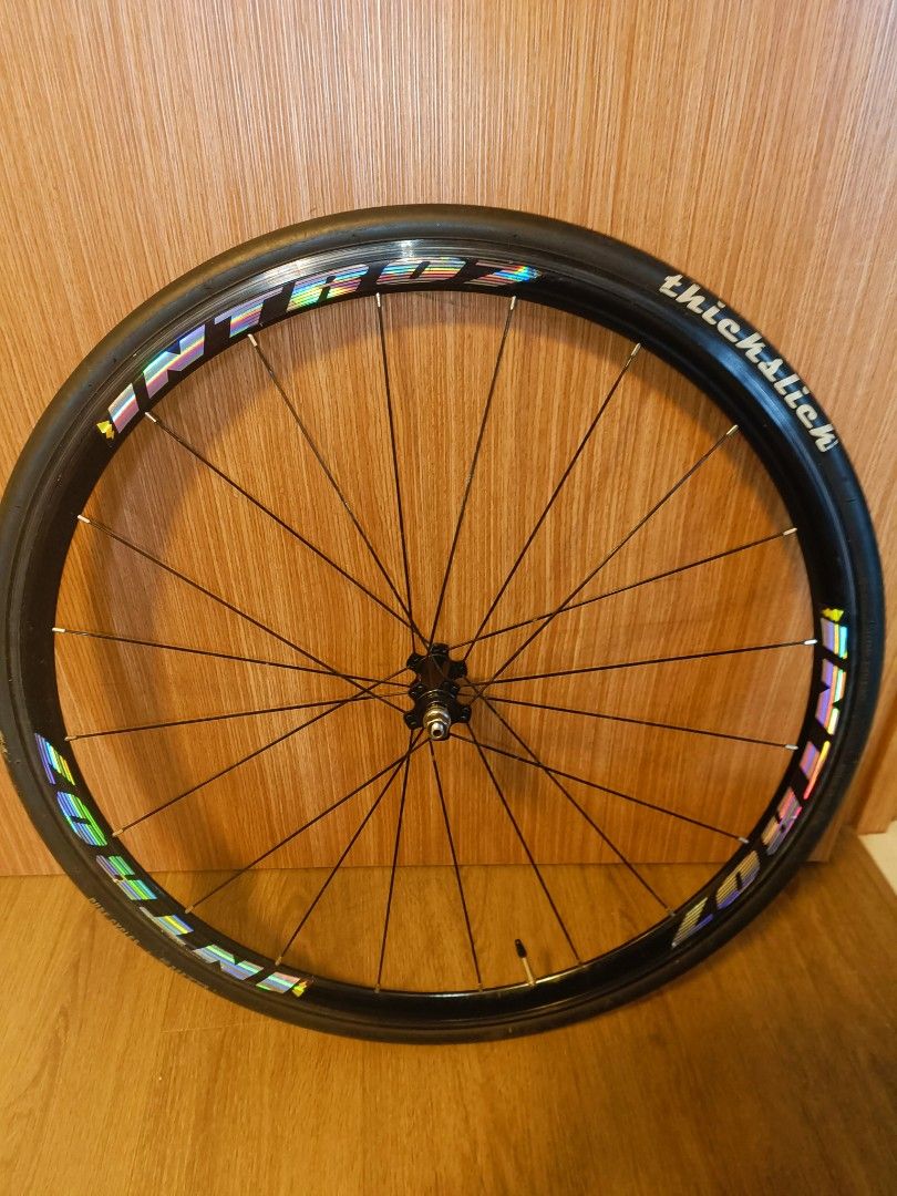 Intro7 wheelset with custom decals, Sports Equipment, Bicycles & Parts ...