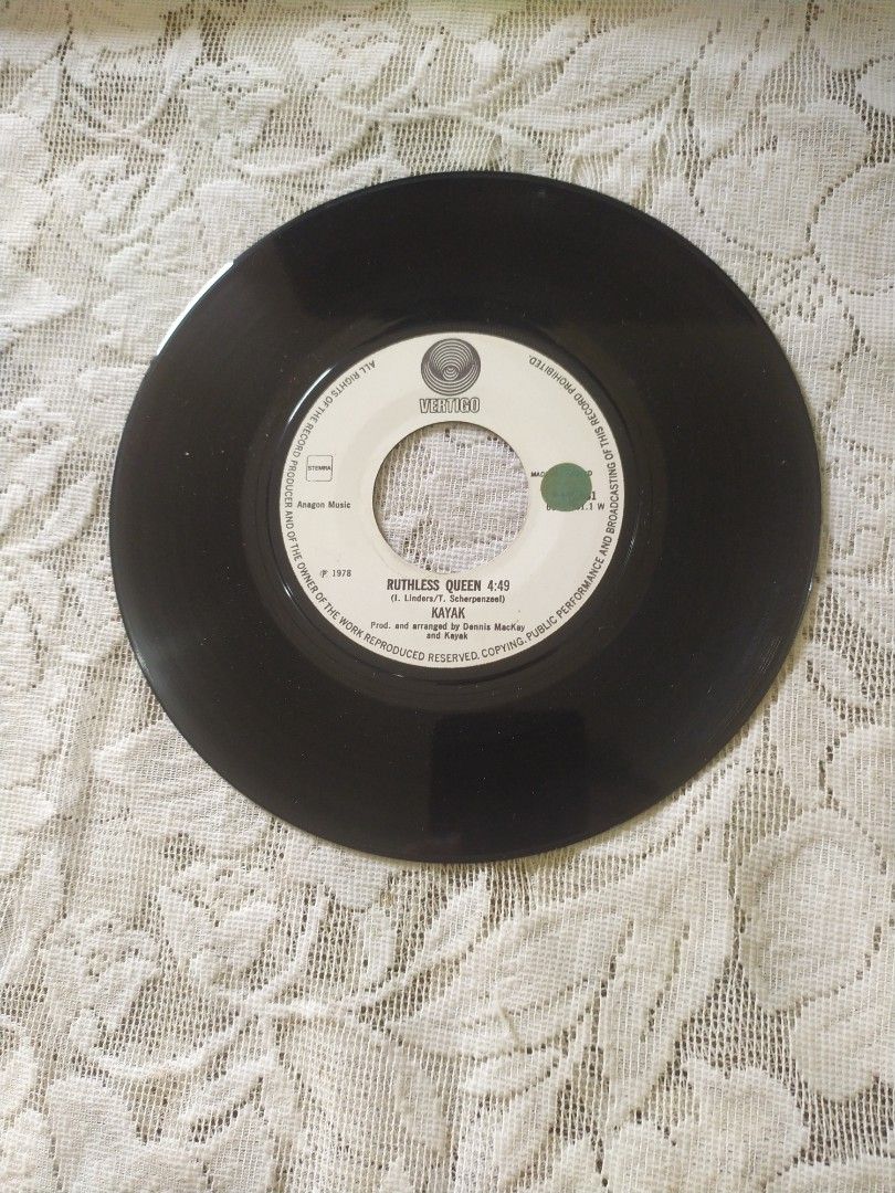 Kayak - Ruthless Queen (7" single) VINYL PLAKA, Hobbies & Toys, Music ...
