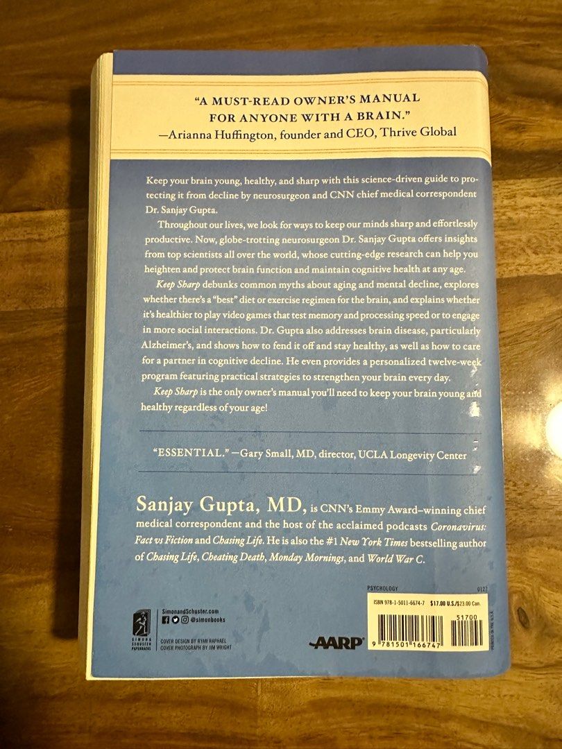 Keep Sharp - Build a better brain at any age - Sanjay Gupta, Hobbies ...