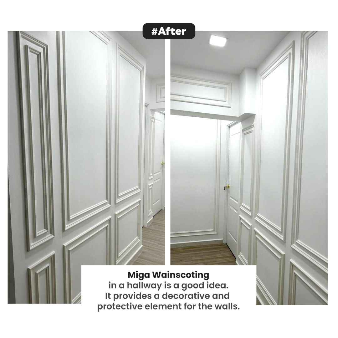 KOREA Miga Wainscoting / Hallway Wainscoting / Living Room Wainscoting ...