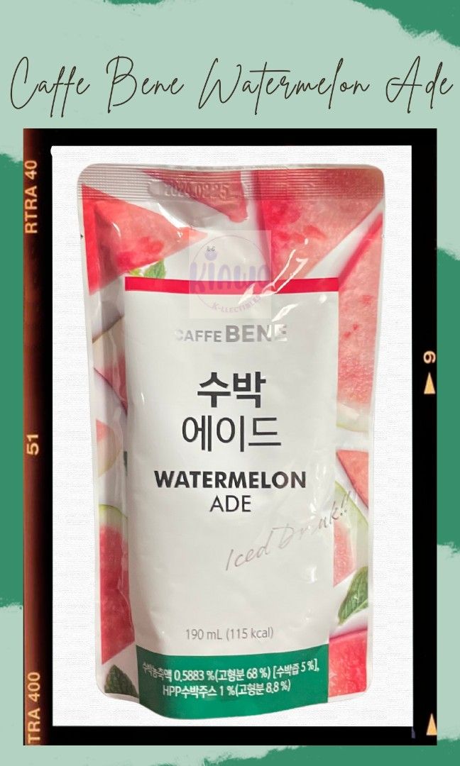 Korean drink pouches CAFFE BENE, Food & Drinks, Packaged & Instant Food ...