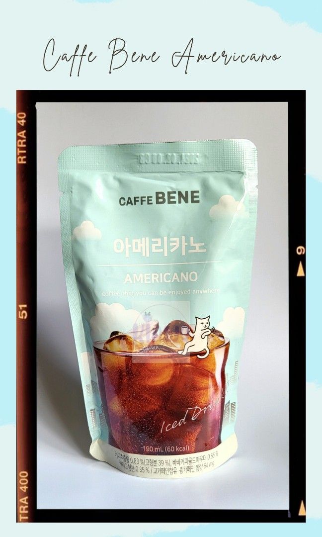 Korean drink pouches CAFFE BENE, Food & Drinks, Packaged & Instant Food ...