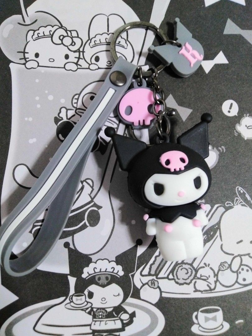 Kuromi keychain, Hobbies & Toys, Memorabilia & Collectibles, Fan ...