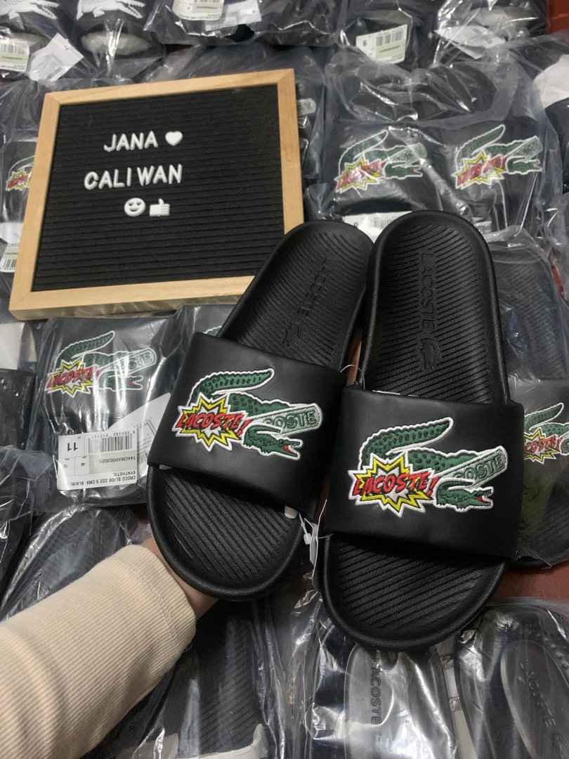 Lacoste Slide, Men's Fashion, Footwear, Slippers & Slides on Carousell