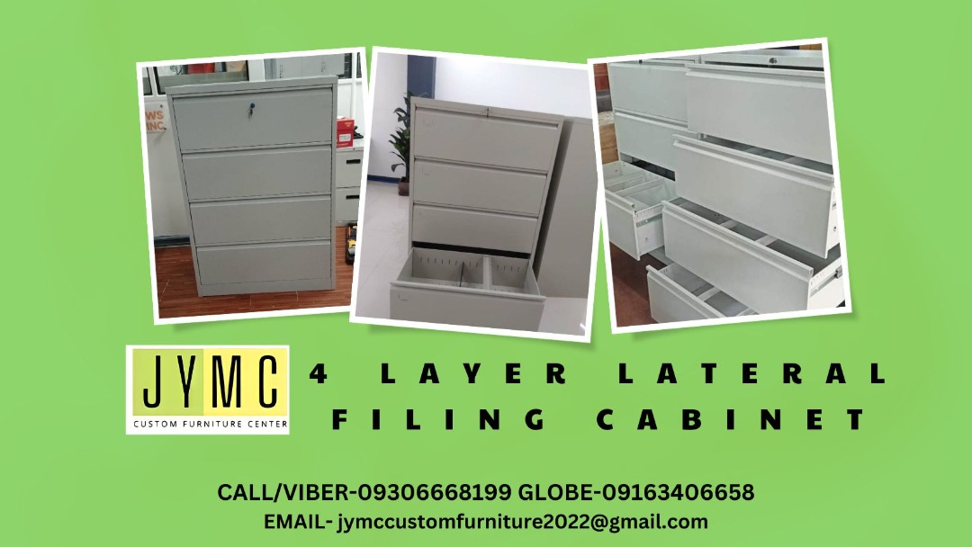 Lateral Filing Cabinet (2,3,4 Layer), Furniture & Home Living ...