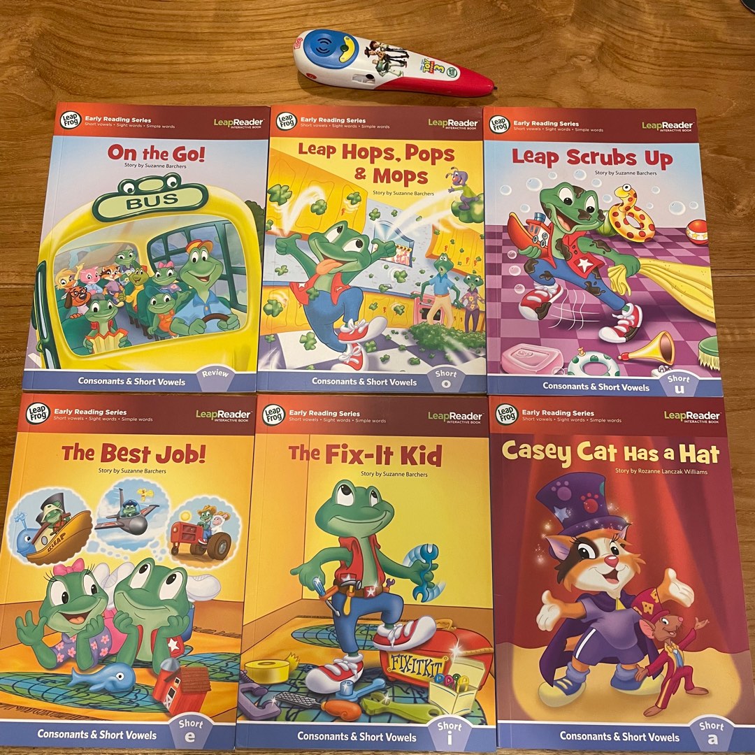 Leapfrog Leapreader set of 6 books + special edition reader + box ...