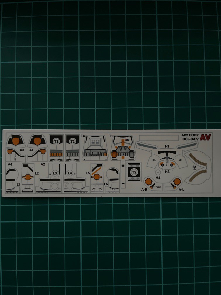 Lego commander cody decal, Hobbies & Toys, Toys & Games on Carousell