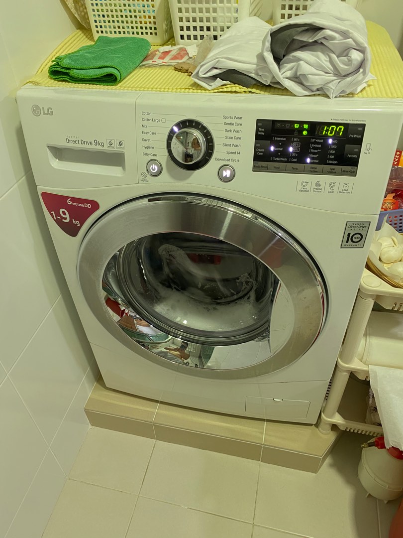 LG Inverter Front load washing machine, TV & Home Appliances, Washing ...