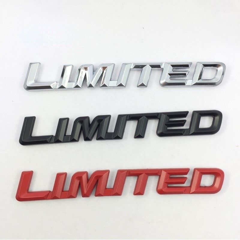 Limited car decal sticker limited car embossed decal badge sticker ...