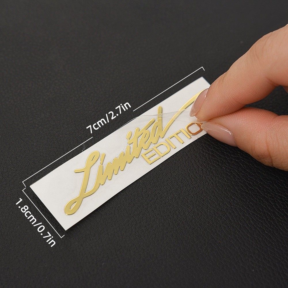 Limited edition car decal sticker car body styling sticker shiny gold ...