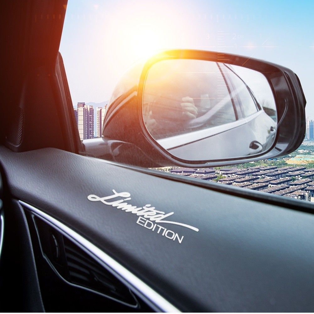 Limited edition car decal sticker car body styling sticker shiny gold ...