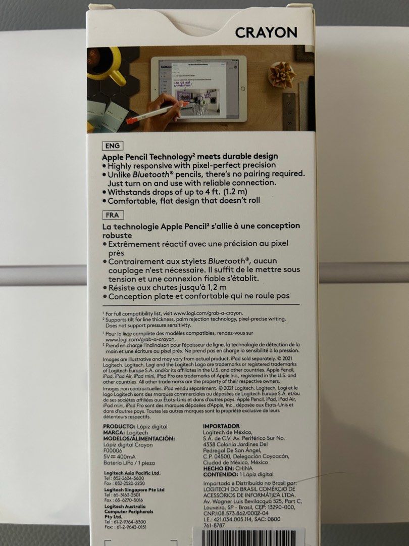 Logitech Crayon (For IPad), Computers & Tech, Parts & Accessories ...