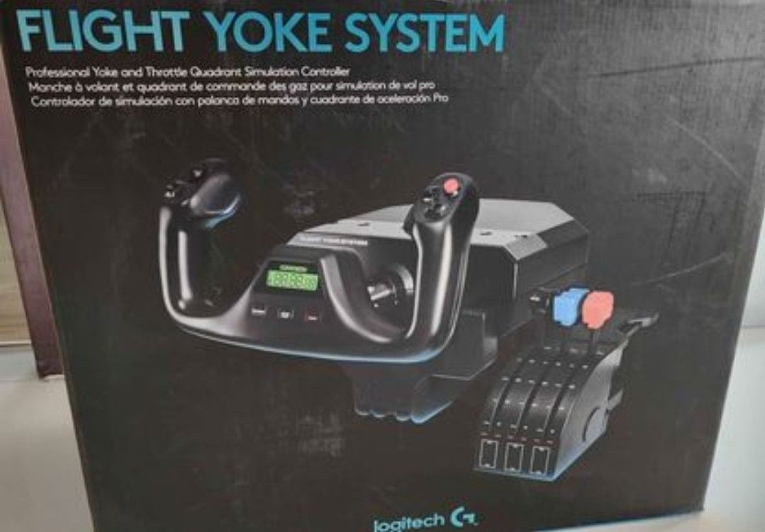Logitech Flight Yoke System, Hobbies & Toys, Toys & Games on Carousell