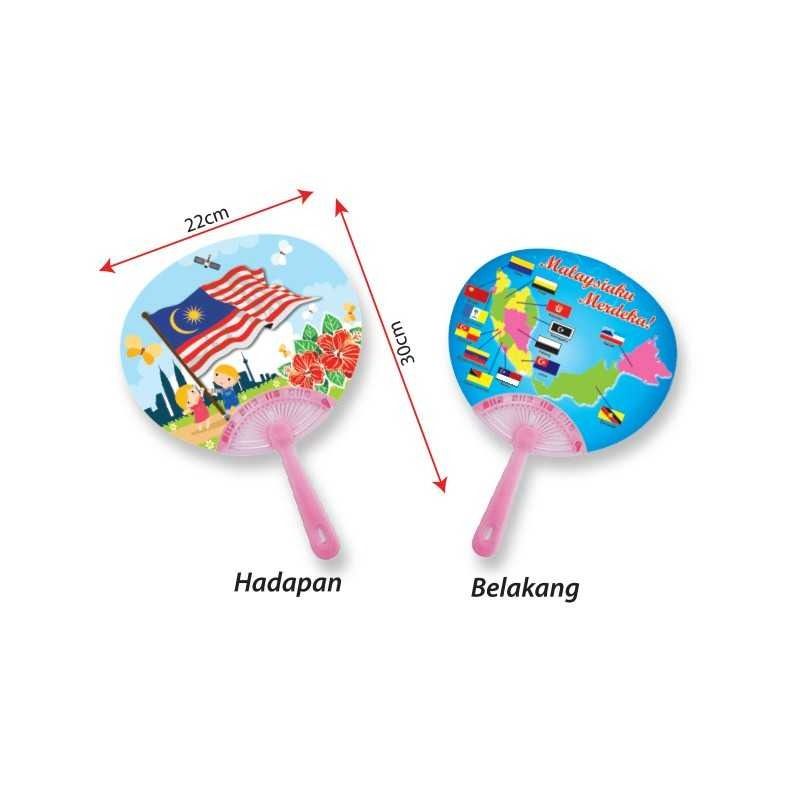 Malaysiaku Merdeka Hand Fan 2 Sided, Hobbies & Toys, Stationery & Craft ...