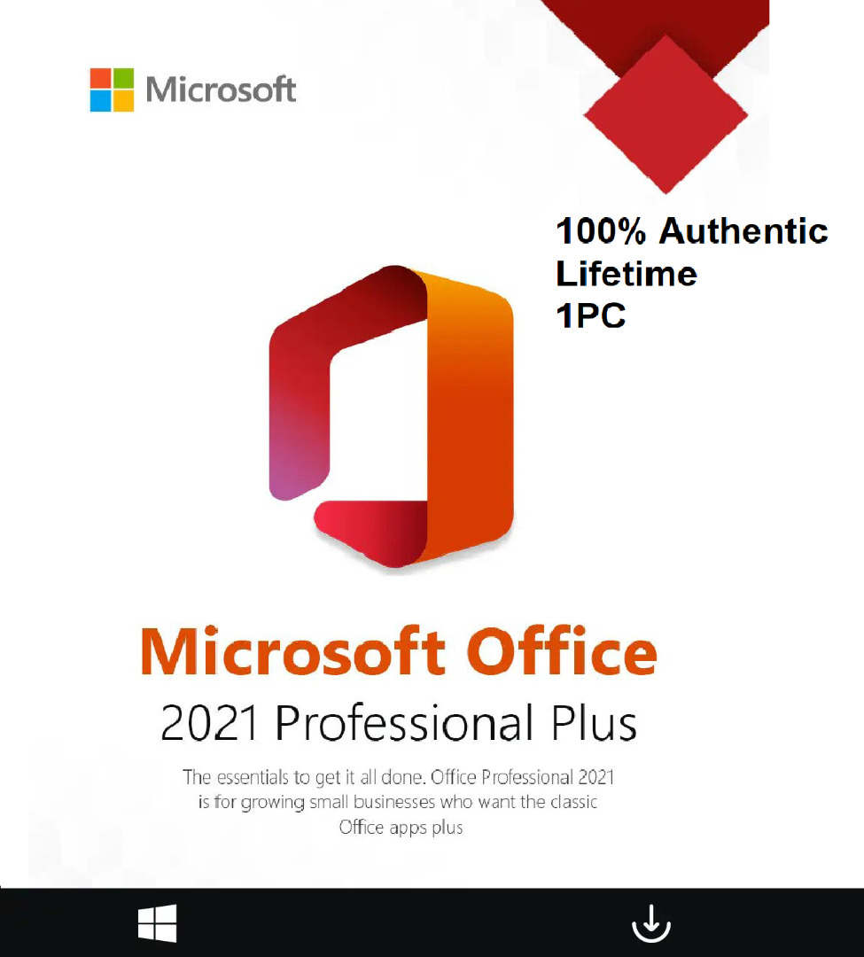 Microsoft Office professional plus 2021 office 365 authentic lifetime ...