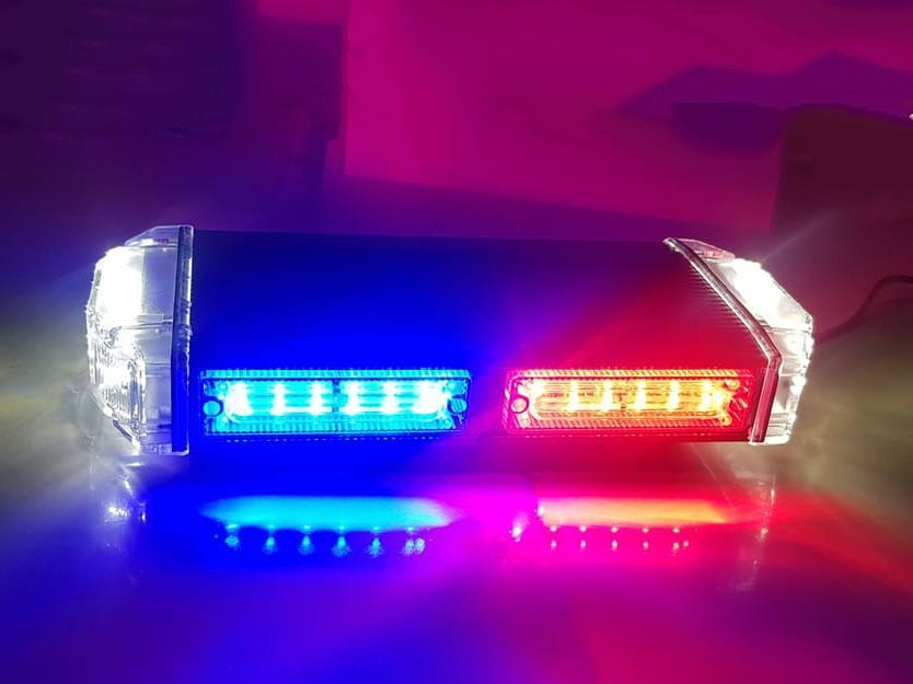 Mini Blinker Red and Blue, Car Parts & Accessories, Audio, Video, Alarm ...