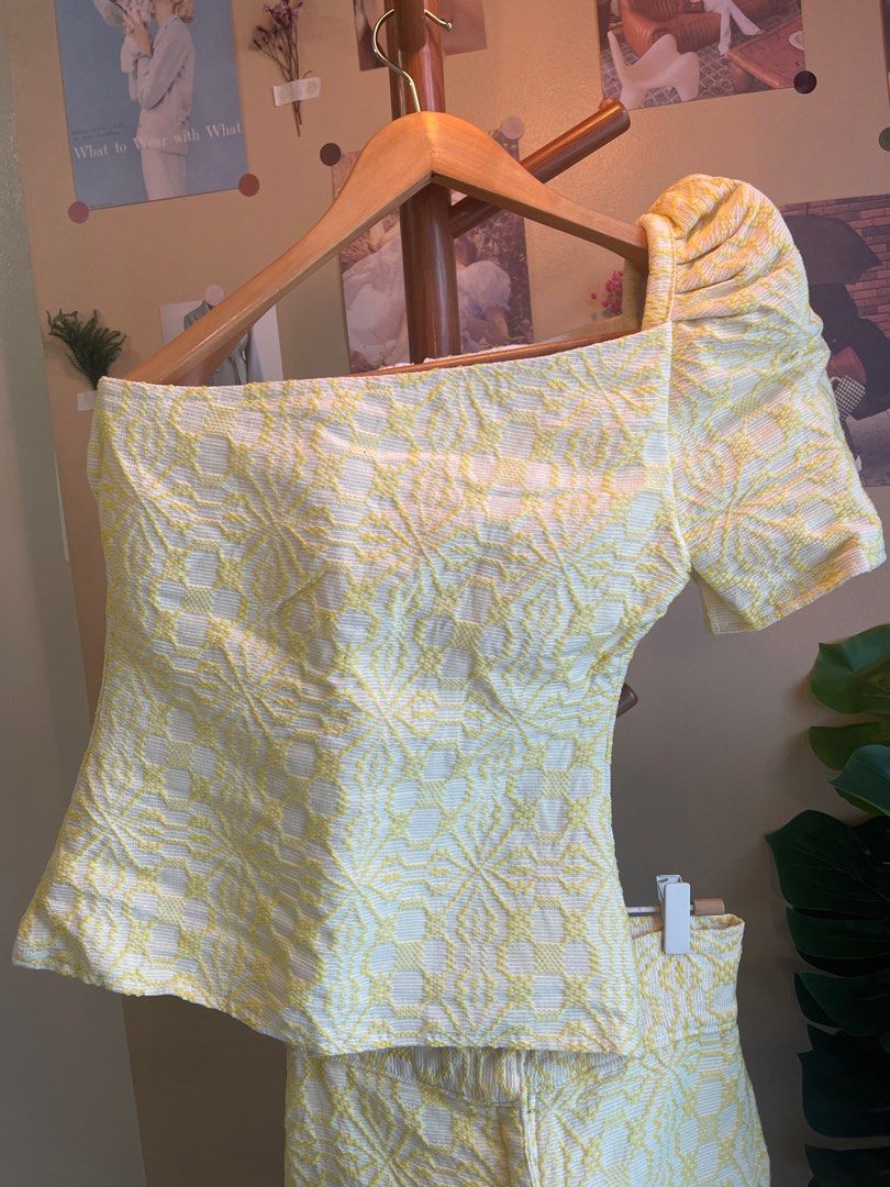 Modern Filipiniana Inabel Set, Women's Fashion, Dresses & Sets ...