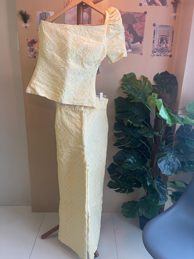 Modern Filipiniana Inabel Set, Women's Fashion, Dresses & Sets ...