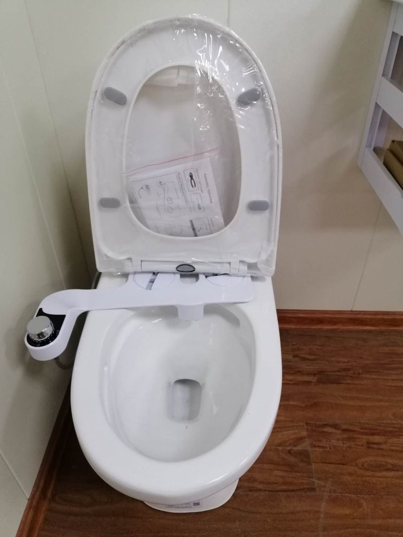 Modern Toilet Bowl with BIDET Control Panel, Beauty & Personal Care ...