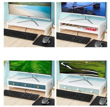 Monitor rack desktop stand laptop Stand Plastic Rack laptop desk ...
