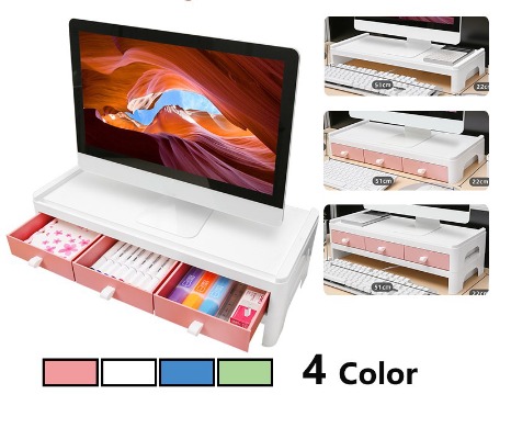 Monitor rack desktop stand laptop Stand Plastic Rack laptop desk ...