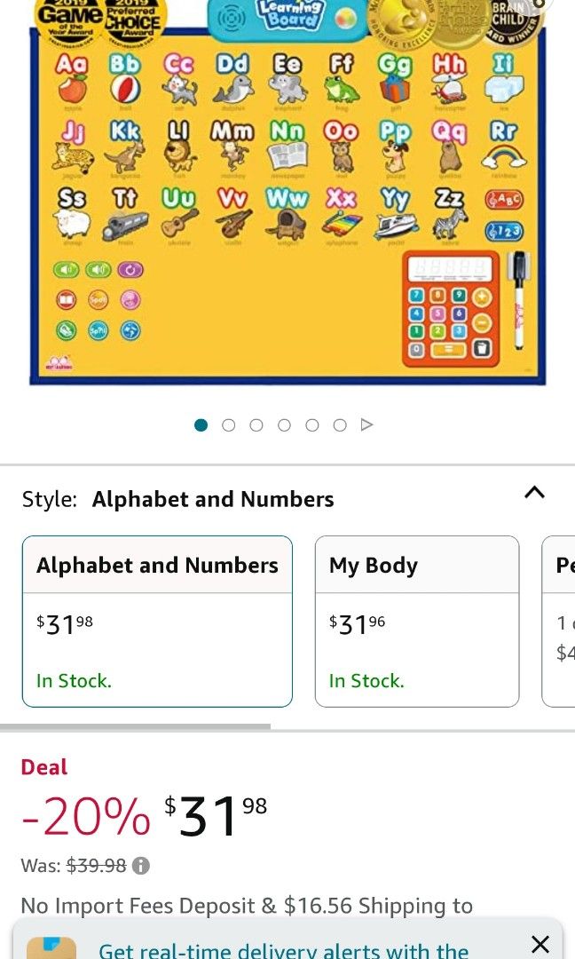 My Learning Board, Babies & Kids, Infant Playtime on Carousell