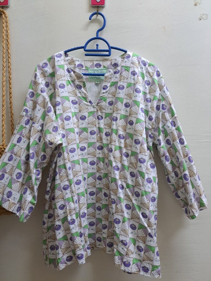 Nala Design baju kedah in Kipas, Women's Fashion, Tops, Blouses on ...