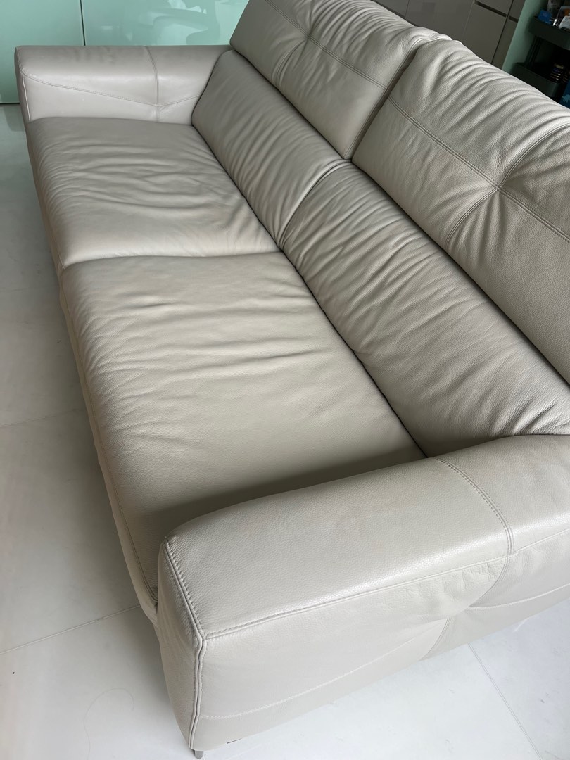 Natuzzi Editions Leather Sofa, Furniture & Home Living, Furniture ...