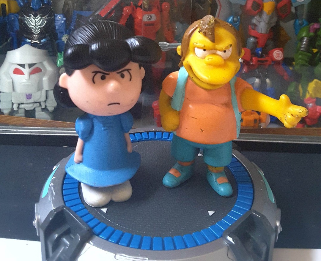Nelson Muntz The Simpsons Bk 2001 & Peanuts Movie lucy Van Pelt 2015 ...