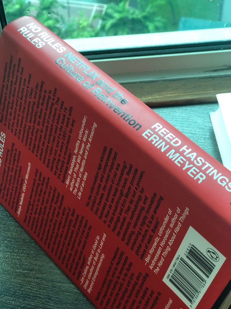 No Rules Rules NETFLIX and the Culture of Reinvention REED HASTINGS ...