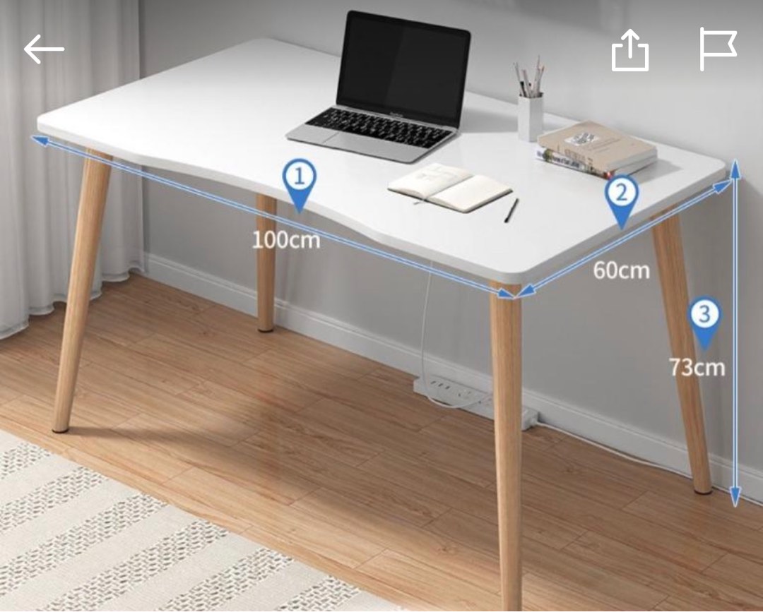 Nordic Desk, Furniture & Home Living, Furniture, Tables & Sets on Carousell